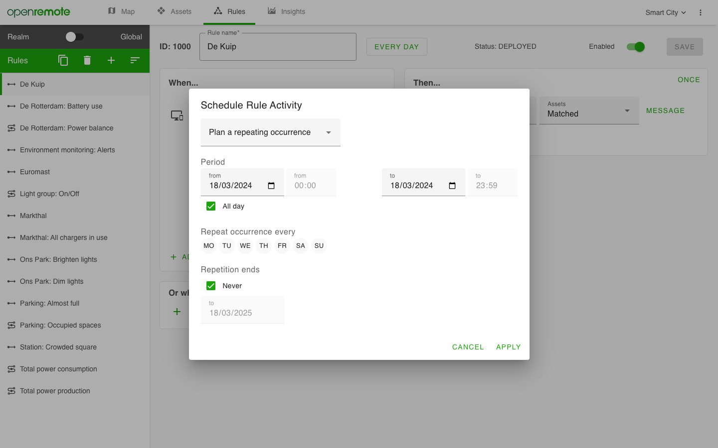 Create Rules | OpenRemote Documentation